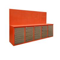 Quality Stainless Steel Handles 72in Orange Tool Cabinet with Tools Heavy Duty Cabinet for sale