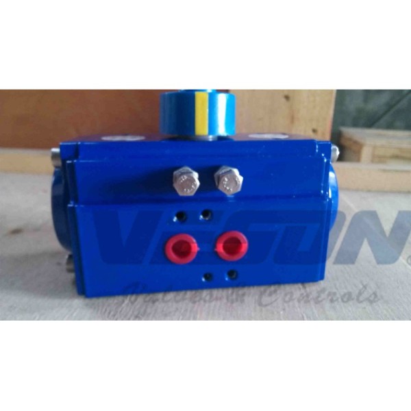 Quality PTFE Coating Pneumatic Rack And Pinion Actuator for sale