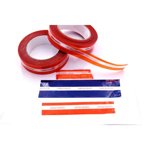 Quality Plastic PET Permanent Tape Seal Tamper Evident Security Bags for sale