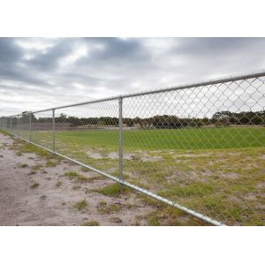 Quality 25m Length 1.5mm 6 Foot High Chain Link Fence With Galvanized for sale