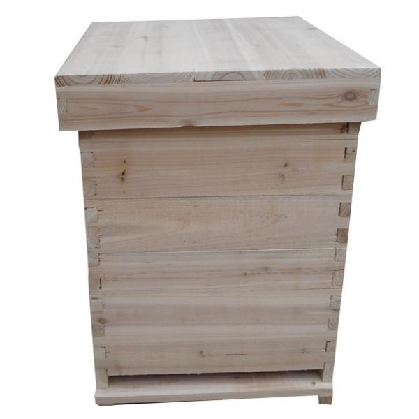 Quality Chinese Fir Wood Dadant Beehive Easy To Assemble Natural Material Bee Hive for sale