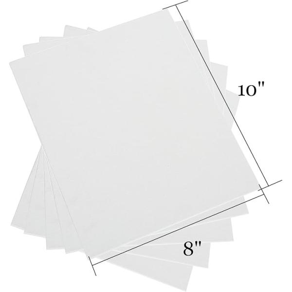 Quality 10''X8'' Pure Cotton Blank Canvas Panel Board 24 Pack 3mm Thickness for sale