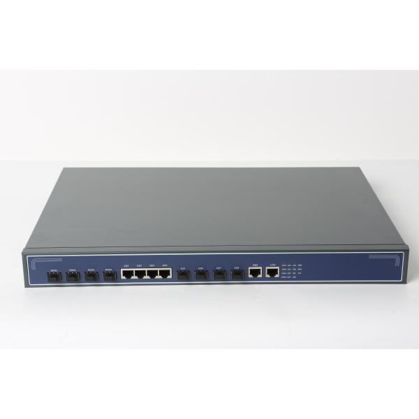 Quality 1U Rack 4PON OLT GIGA UPLINK WEB SNMP CLI AC220V FTTH OLT Dual Power for sale