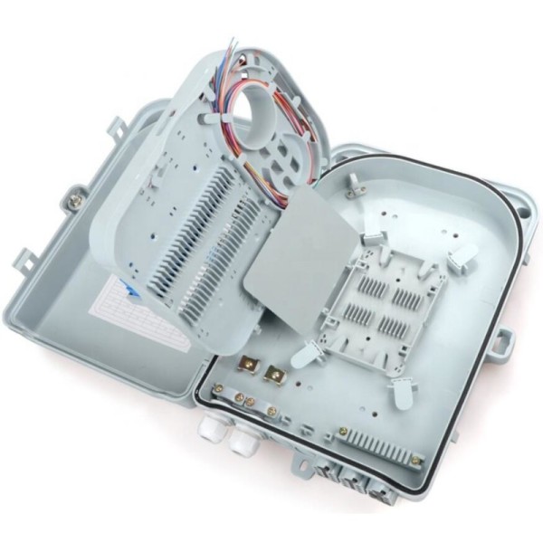 Quality Fiber Optic Wall Box 1:16 Cassette Splitter Or 24 Core Pigtails And Adapters FTTH FDB Box for sale