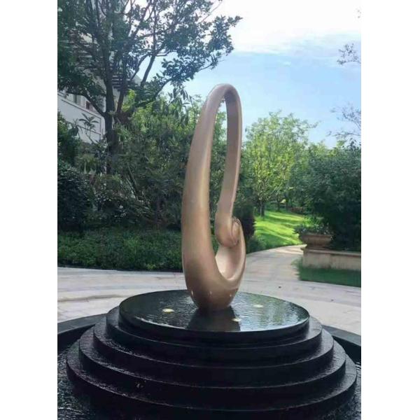Quality Abstract Metal Garden Sculpture , Outdoor Metal Art Bronze Sculpture for sale