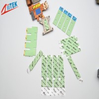 Quality Ultrasoft CPU Heatsink Green 3.0W / m - K silicone thermal gap filler TIF100-30 for sale