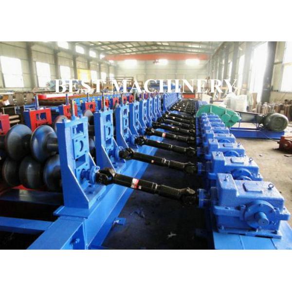 Quality Highway Guardrail Roll Forming Machine Hydrualic Punching Cutting for sale