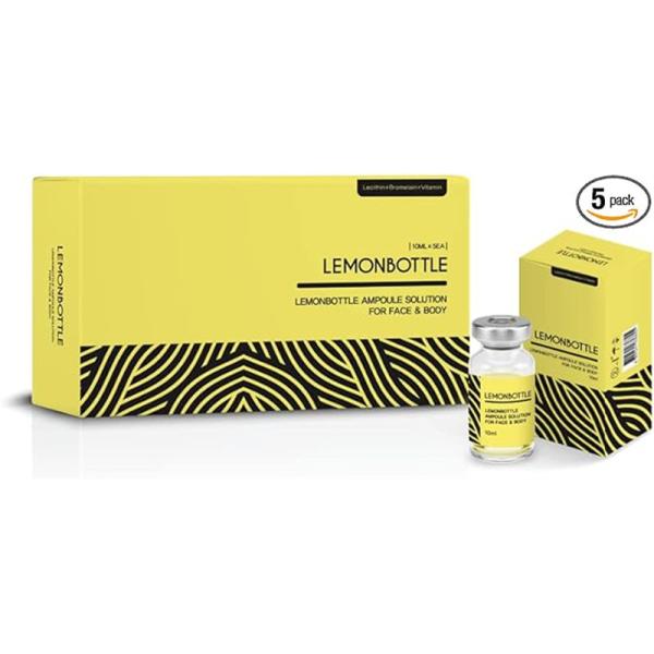 Quality Lemon Bottle Ampoule Solution (5 X 10ml) Fat Dissolving Injections for sale