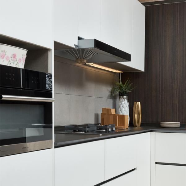 Quality Artificial Stone Modular Modern Lacquer Kitchen Cabinets for sale