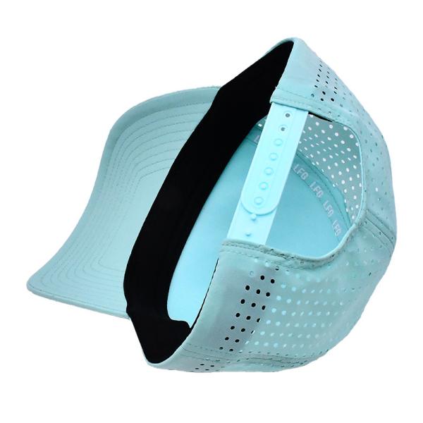 Quality Flat Brim Embroidered Baseball Caps With 100% Polyester Sweatband Custom Size for sale