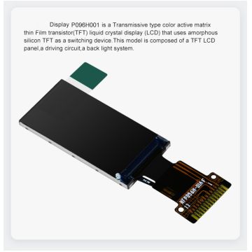 Quality Polcd ST7735S 0.96 Ips Display 80X160 Pixels 10.8Mm TFT LCD Display for sale