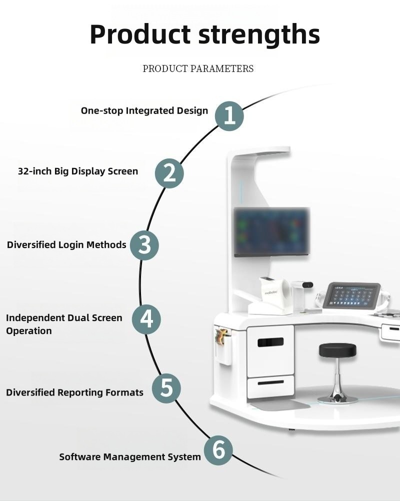 Quality 32'' LCD Full Touch Screen Division 0.01kg Medical Self Service Health Checkup for sale