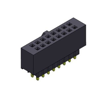 Quality 2*2PIN To 2*40PIN Female Header 2.54 Mm Dual Row Elevated Press Fit TYPE for sale