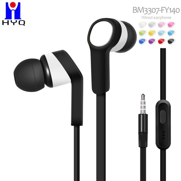 Quality OEM Plastic Housing Wired In Ear Earphones 32ohms Stereo Sound for sale