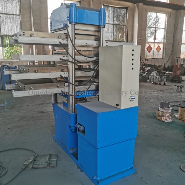 Quality 50 Ton Rubber Paver Tile Making Machine For Playground Floor for sale