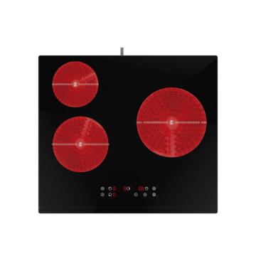 Quality Flat Touch Control Electric Hob , Ceramic 3 Zone Hob Countertop for sale
