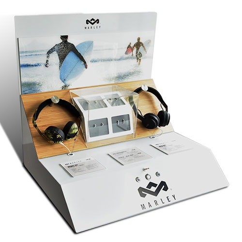 Quality Headphone Counter Metal POP Displays Acrylic Material Multiscene for sale