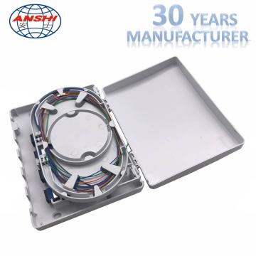 Quality Sc / Upc Fiber Optic Termination Box Surface Mount Box Indoor 4 Core White Color for sale