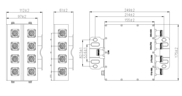 Quality Quad-Band Combiner 1710-4000MHz for sale