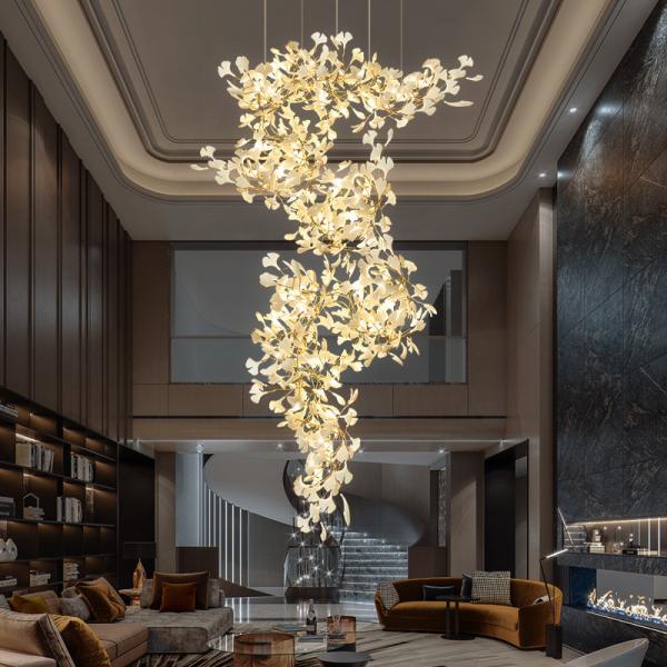 Quality Modern Staircase Project Customized Pendant Lamp Fixtures AC85V To 265V 6000K for sale