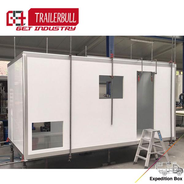 Quality Rectangle FRP Sandwich Box Expedition Truck Camper for sale