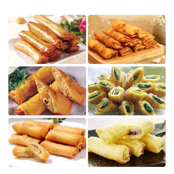 Quality Round Square Lumpia Injera Skin Rice Paper Making Machine for sale
