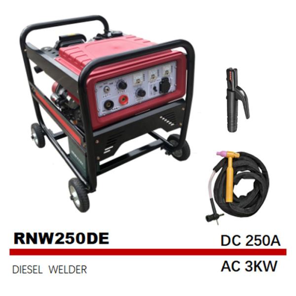 Quality AC 3kw Arc Welding Generators Diesel Small Tank Medium Frequency for sale