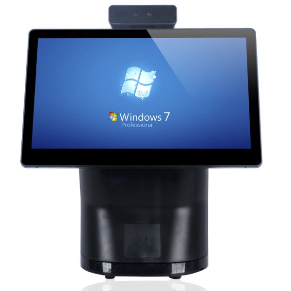 Quality 15.6'' Touch Screen POS System With Printer Windows Cash Register for sale