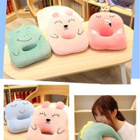 Quality Skin Friendly Plush Toy Pillow Animal Shape Printed / Embroidered Logo 35 * 30CM for sale