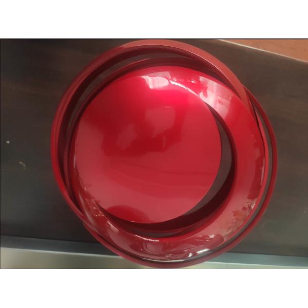 Quality Modern Painted Stainless Steel Abstract Sculpture Red Baking Varnished for sale