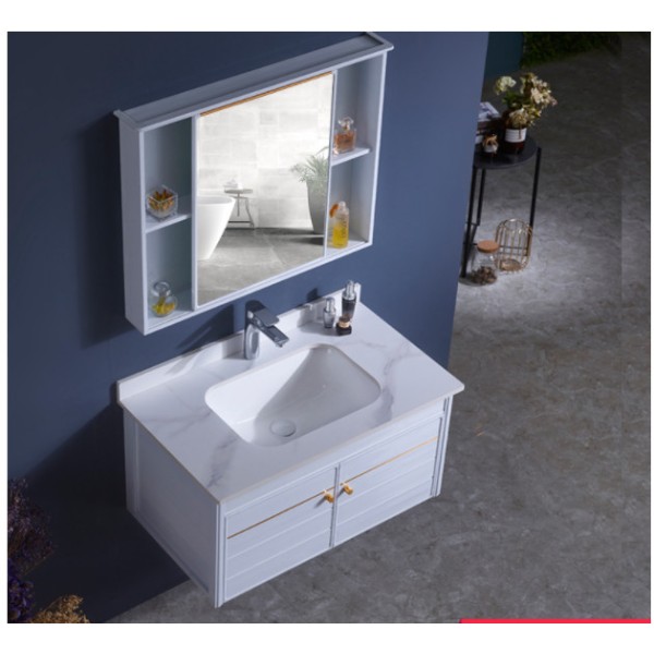 Quality Fireproof Wall Hanging Bathroom Cabinet Storage Modern Simple Space for sale