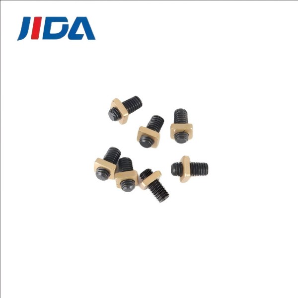 Quality Oxidized Blackening Q195 Hexagon Head Screw Black Hex Bolts M3 7.7mm for sale
