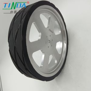 Quality Load Omnidirectional Wheel Never Degumming Ball Bearing Black AGV Wheel for sale