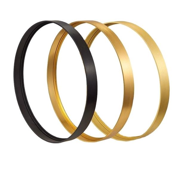 Quality Round Extruded Aluminium Profile for Mirror Frame Polishing and Brushed Picture for sale