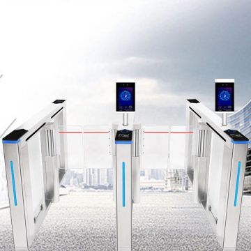 Quality Smart Speed Gate Turnstile Optical Coating Swing Gate Turnstile With Face for sale