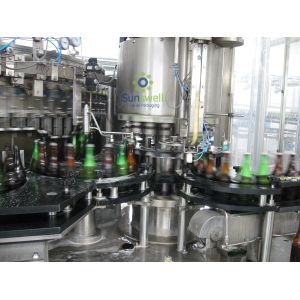 Quality Full Automatic Beer Filling Machine With Rotary / Linear Structure For Glass for sale