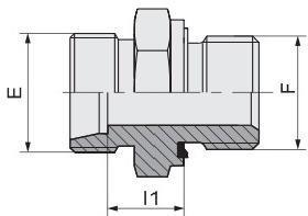 1CB/1cm Series Straight Steel NPT/Bsp/Metric Male Thread Eaton Winner ...