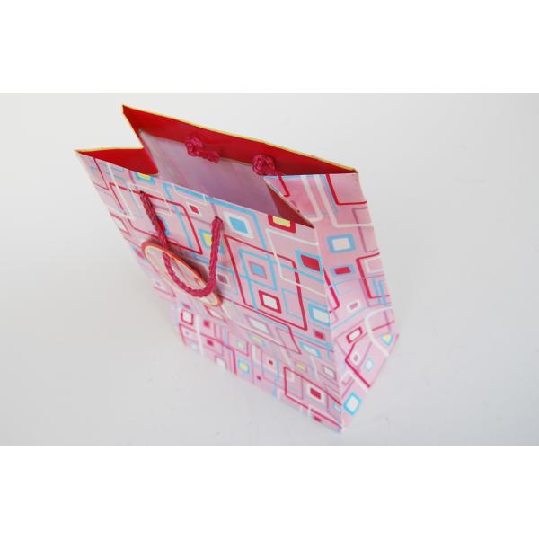 Quality 4C C1S Coated Card Small Printed Paper Bags With My Logo 250 Gsm for sale