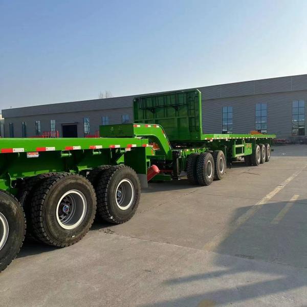 Quality 15 Workdays Production Time Flatbed Container Truck Trailer for Cargo Transporta for sale