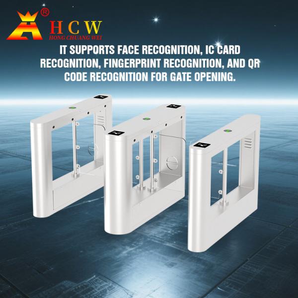 Quality 0.98m Height Face Recognition Turnstile Entrance Barrier Systems 50/60Hz for sale