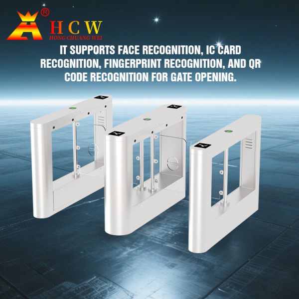 Quality HCW Electronic magnet Control Swing Barrier Turnstile Gate For Access Control for sale