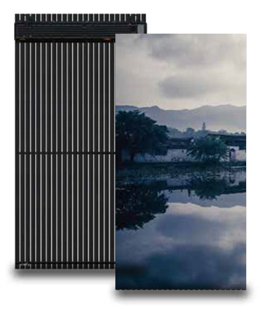 3D Material Display with High Light Transmittance Transparent LED Display