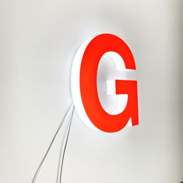 Quality Front Lit 3D Letter Sign Board Full Body Lighting for sale