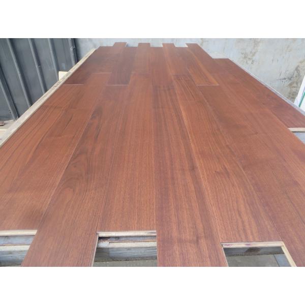 Quality stained American Walnut engineered hardwood flooring with click joint to India for sale