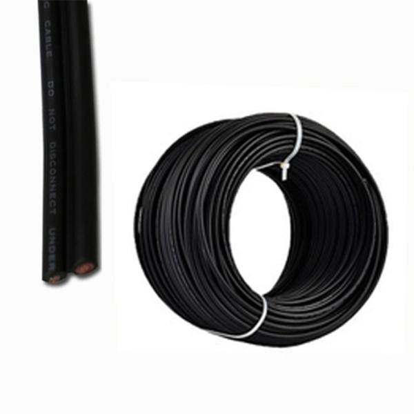 Quality 2 Core 10mm2 Solar Cable 25 Years UV Resistant 120℃ for sale