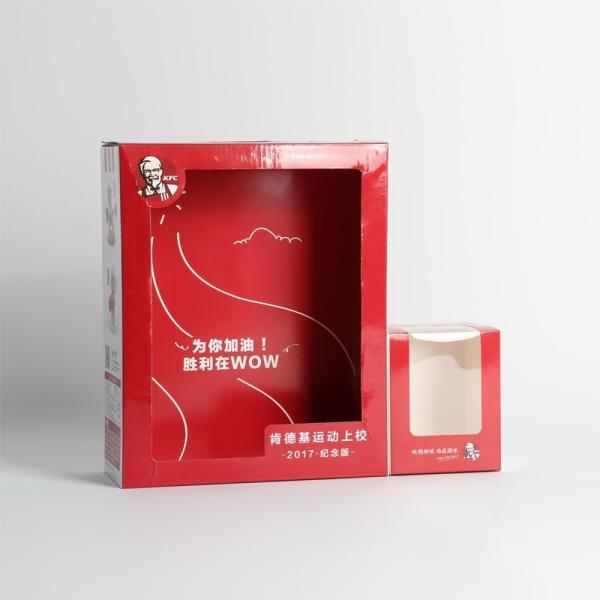 Quality Transparent Window Paper Food Box Packaging Eco Conscious Folding Paperboard for sale