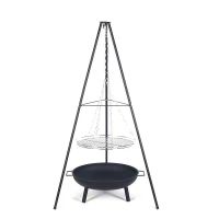 Quality Outdoor Camping Fire Pits with Tripod Hanging Stand 88*88*150 cm G.W./N.W 7/6 for sale