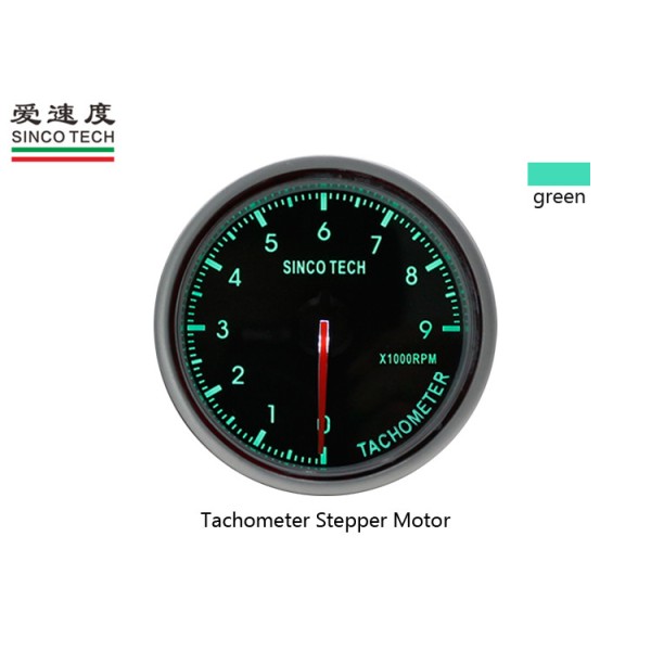 Quality Digital Race Car Gauges 60mm Tachometer Green Color 12v DO 6350 RPM Display for sale