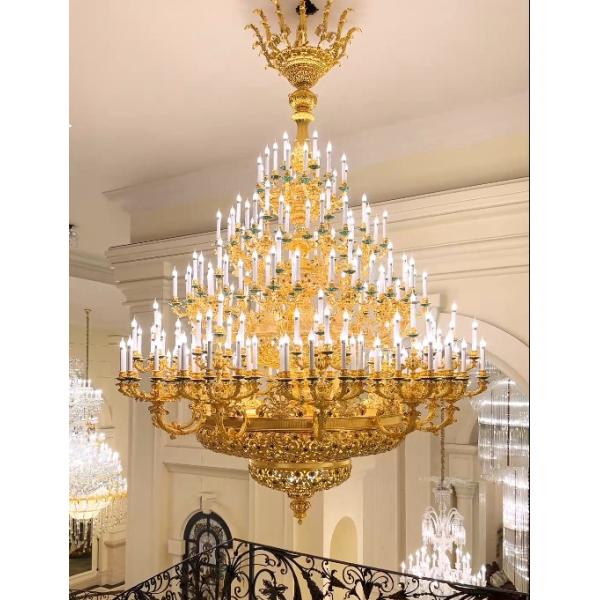 Quality European Style Candle Chandeliers Extra Large Crystal Chandeliers For High for sale