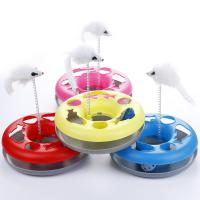 Quality Many Colors PP Round Spring Intelligent Cat Scrarchhing Toys for sale
